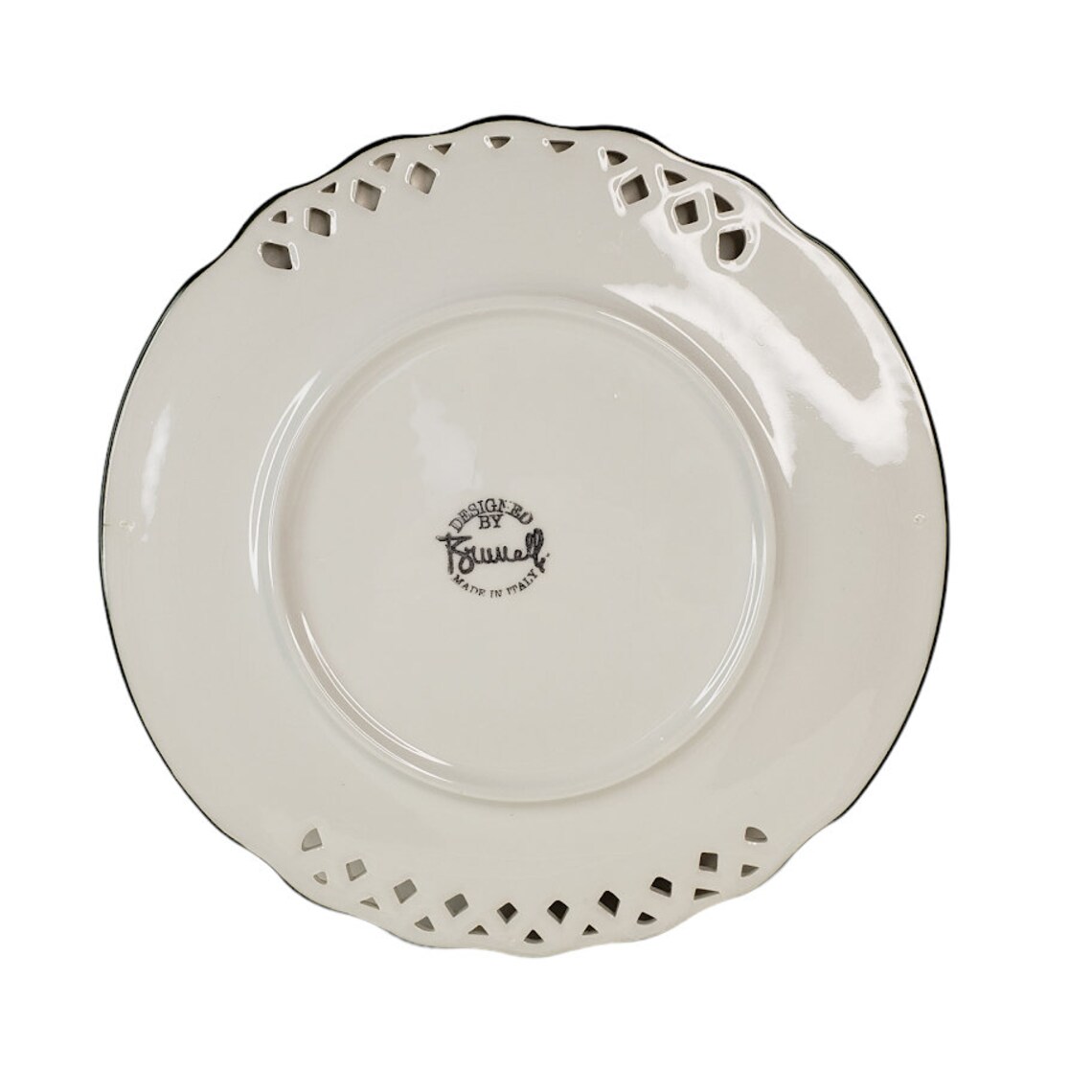 Vintage Brunelli Tiffany Cake Plate Reticulated Lattice | Etsy