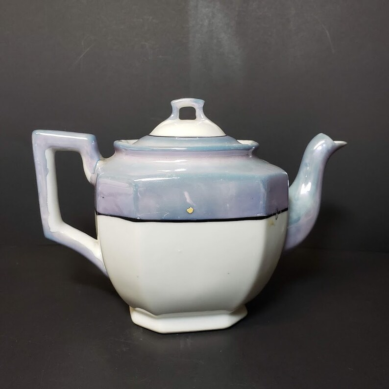 17 Piece Vintage Blue Lusterware Tea Set Made in Japan Teapot | Etsy