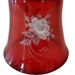Vintage Fenton Bell Red Glass Valentine Rose Love Hand Painted by ...