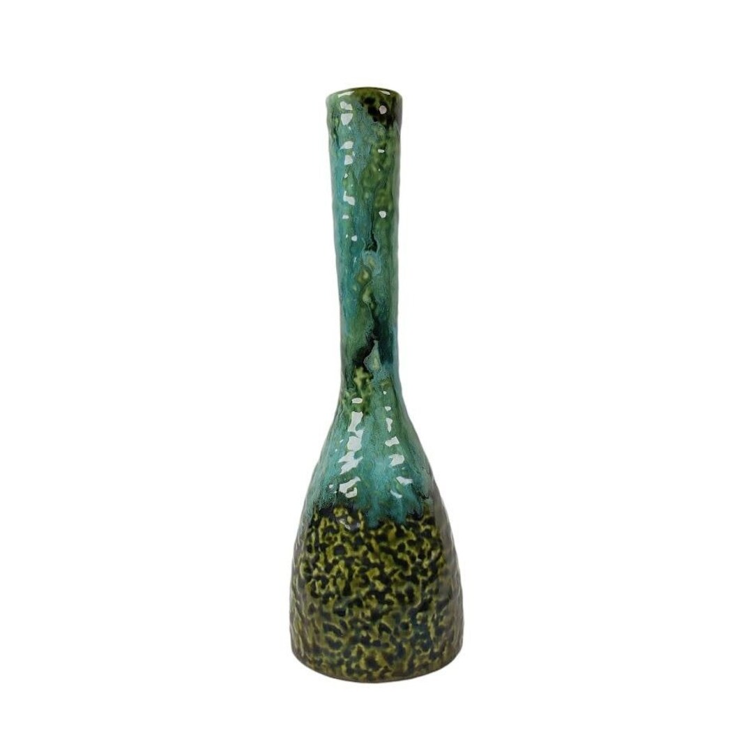 Relpo Lava Drip Glaze Ceramic Bud Vase Art Pottery Made in Japan ...