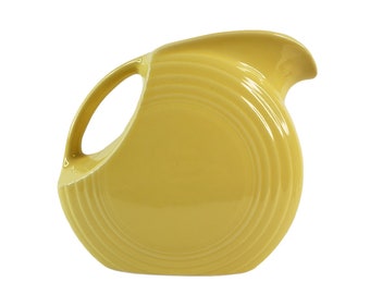 Mid-Century Yellow Fiesta 6 Inch Pitcher Homer Laughlin Juice Vintage ...