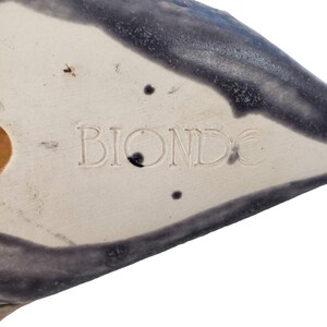 BIONDO Art Pottery Wall Pocket Vase Iris Flower Hand Crafted in ...