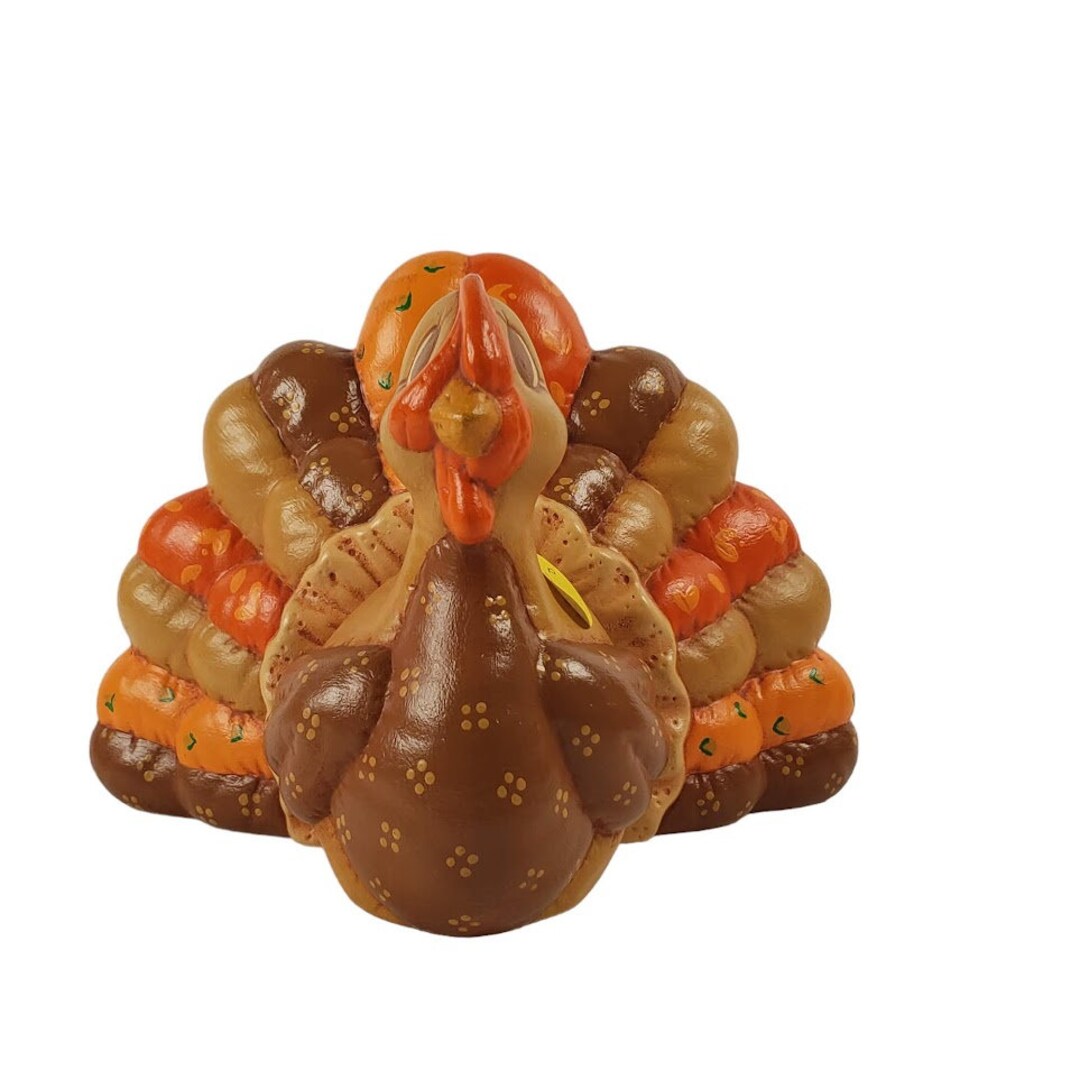 Vintage Ceramic Turkey Thanksgiving Decoration Hand Made OOAK C1970s 5 ...