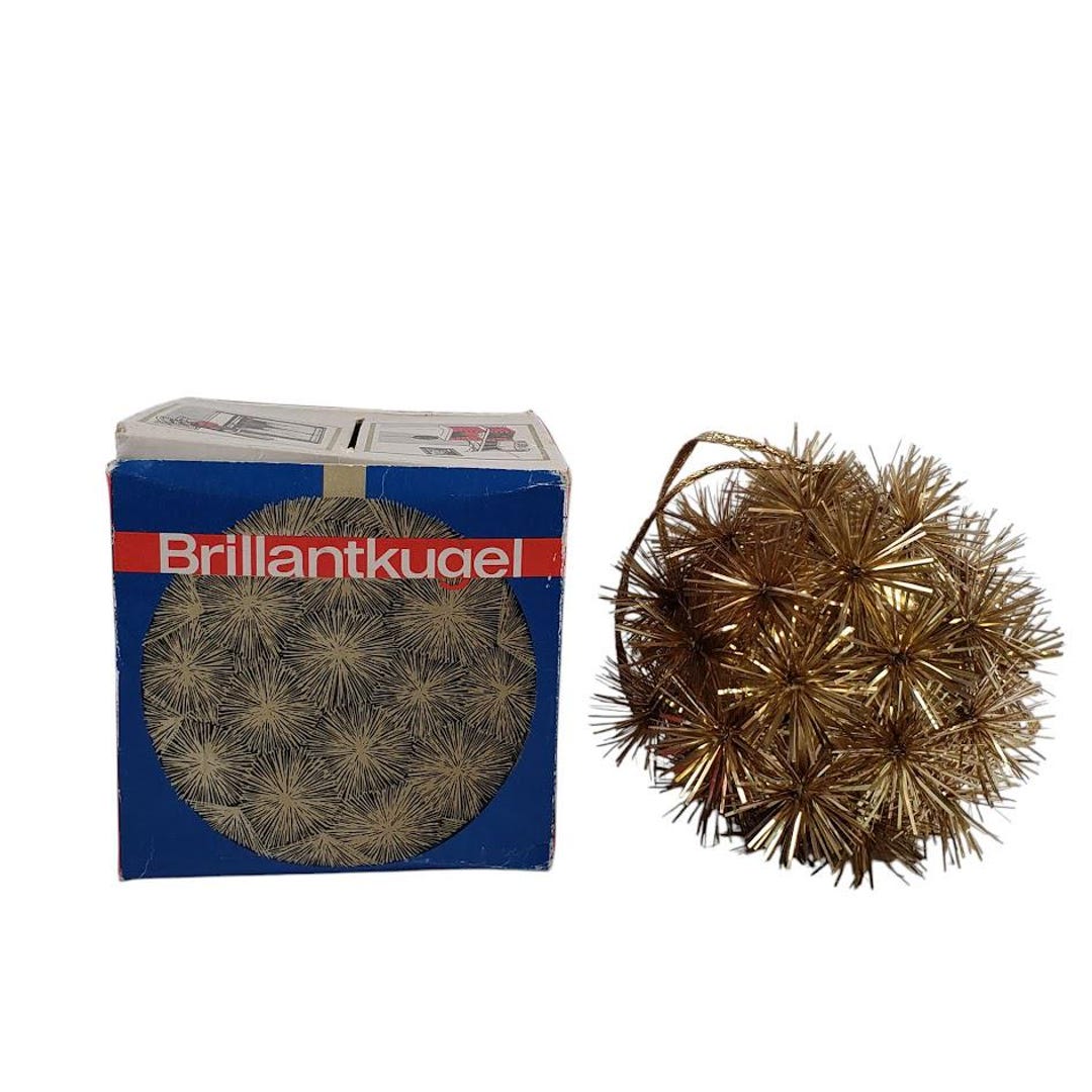 Vintage Christmas Sparkling Tinsel Ball Brillantkugel Made in West ...
