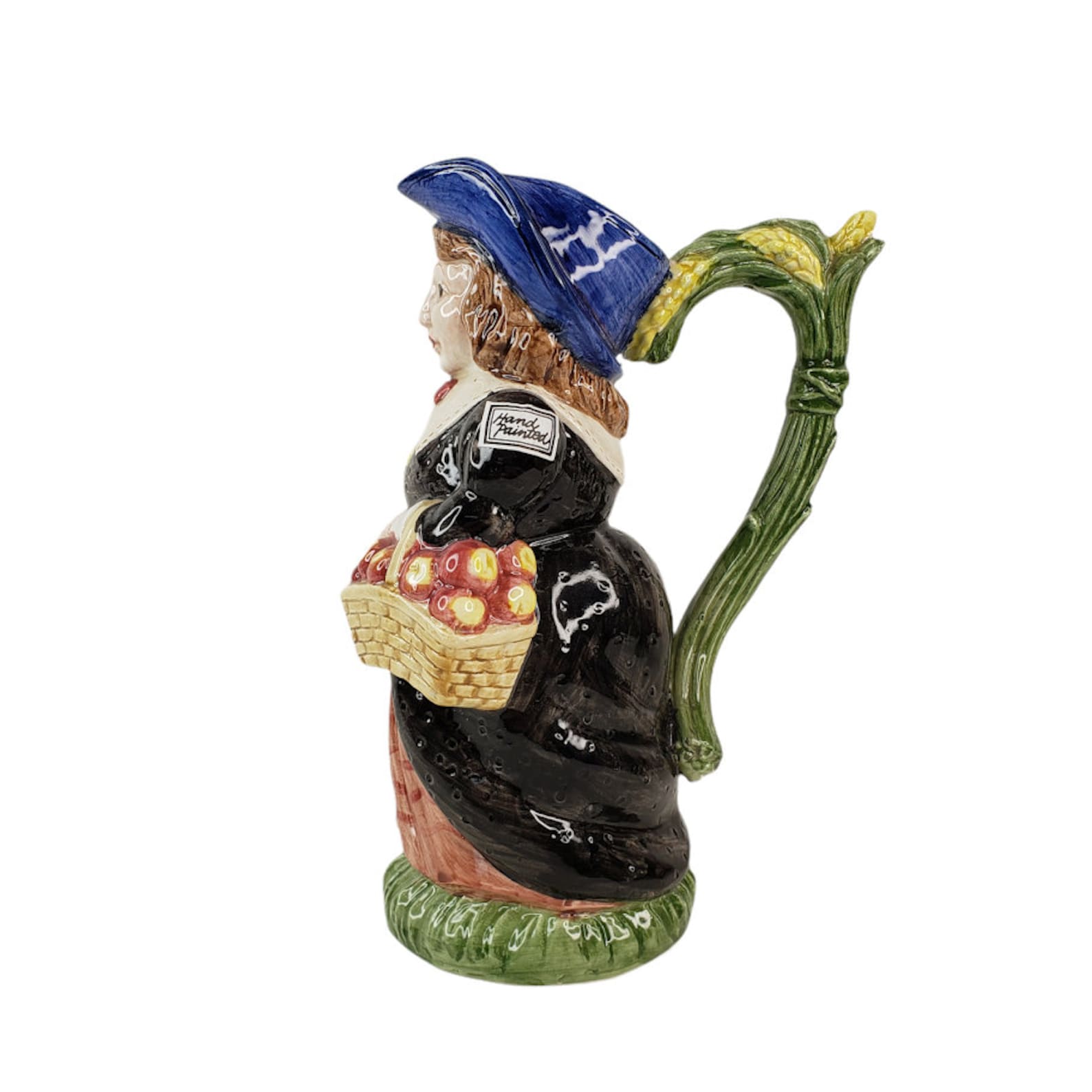 1993 Fitz and Floyd Thanksgiving Banquet Pilgrim Man and Woman Toby Mug ...