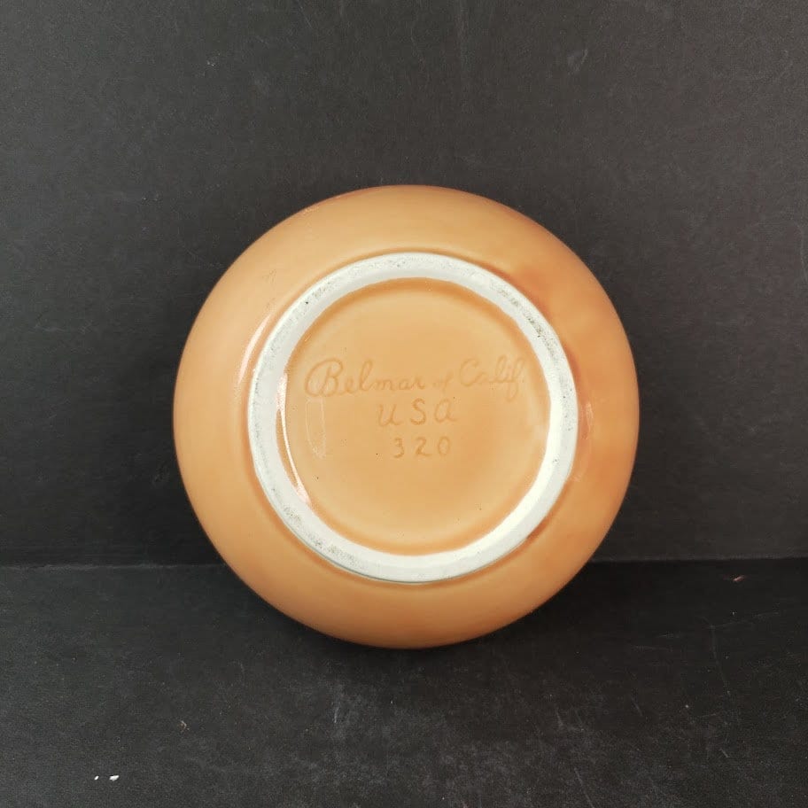 Vintage Belmar of California USA Pottery Covered Dish Peach | Etsy