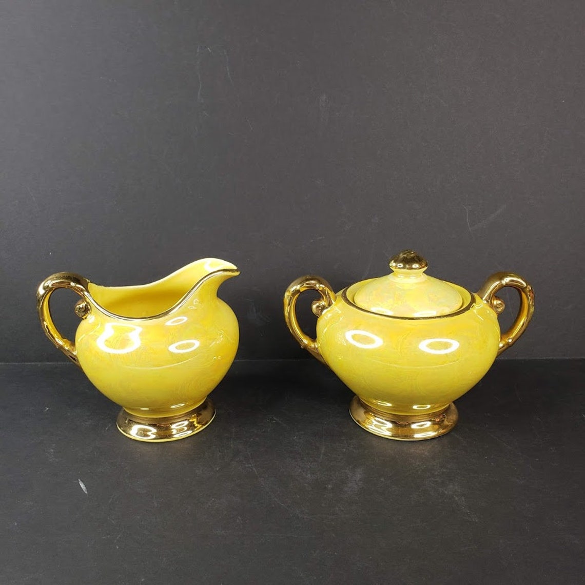 Vintage Acme Craftware USA Porcelain Dinnerware 22 Carat Gold | Etsy