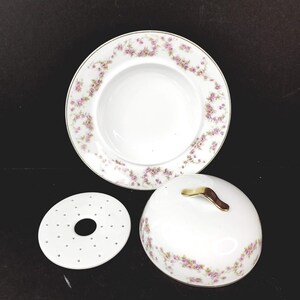 Vintage EAP Adolf Persch Porcelain Covered Butter Dish With Strainer ...