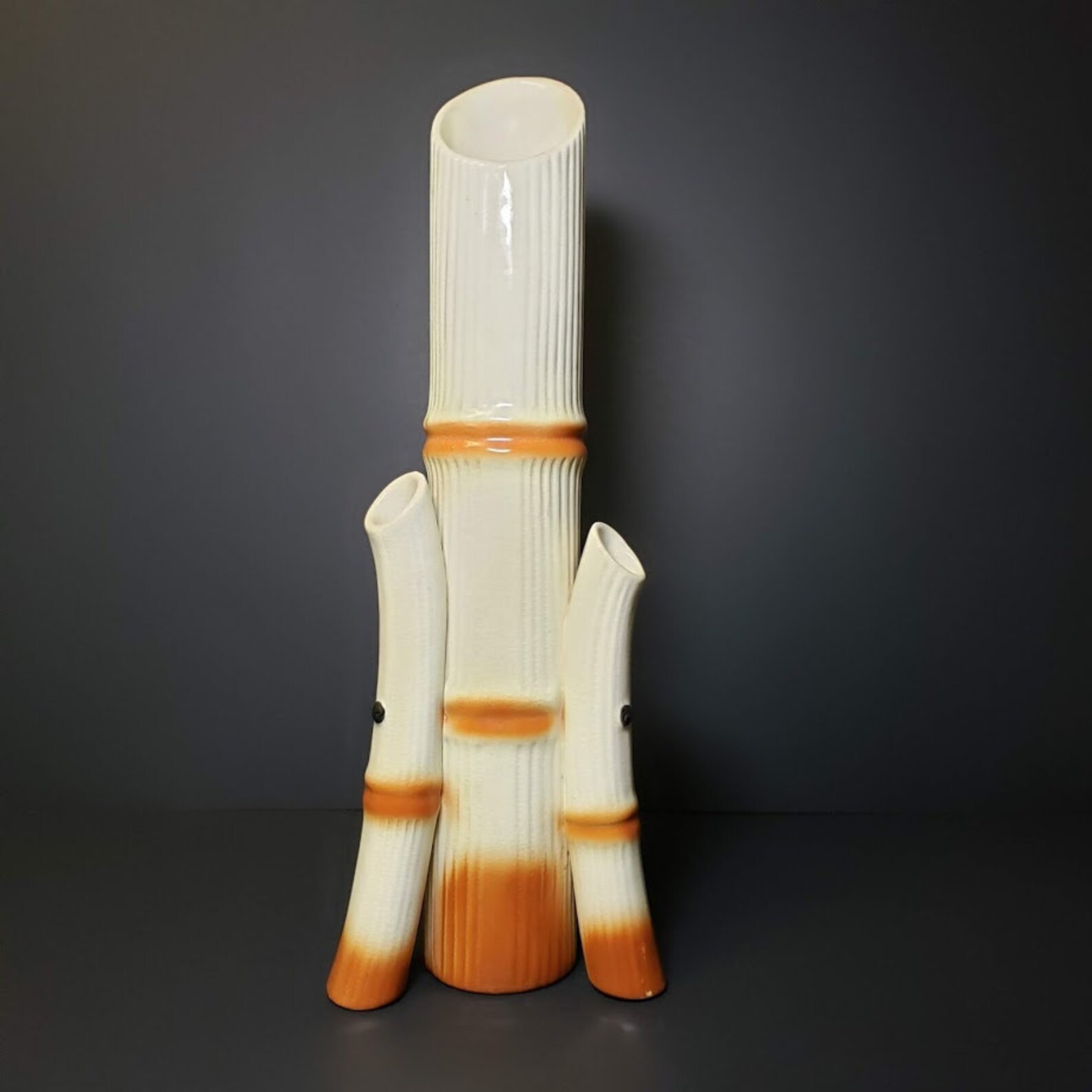 Vintage NIMY Manufacture Imperiale Et Royale Pottery Bamboo Shoot Vase ...