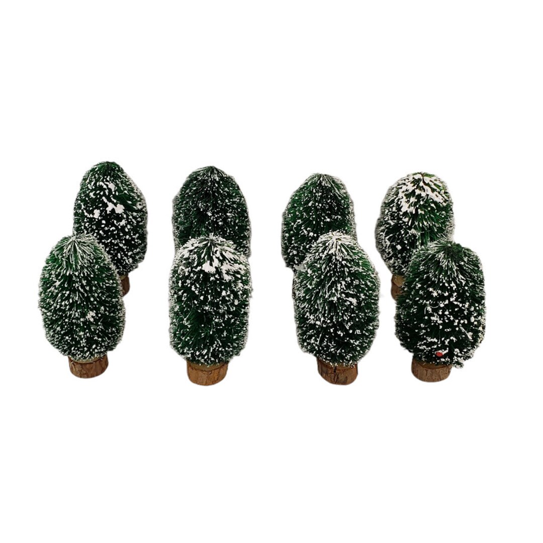 Department 56 Frosted Topiary Trees Accessory Village Collection Set of ...
