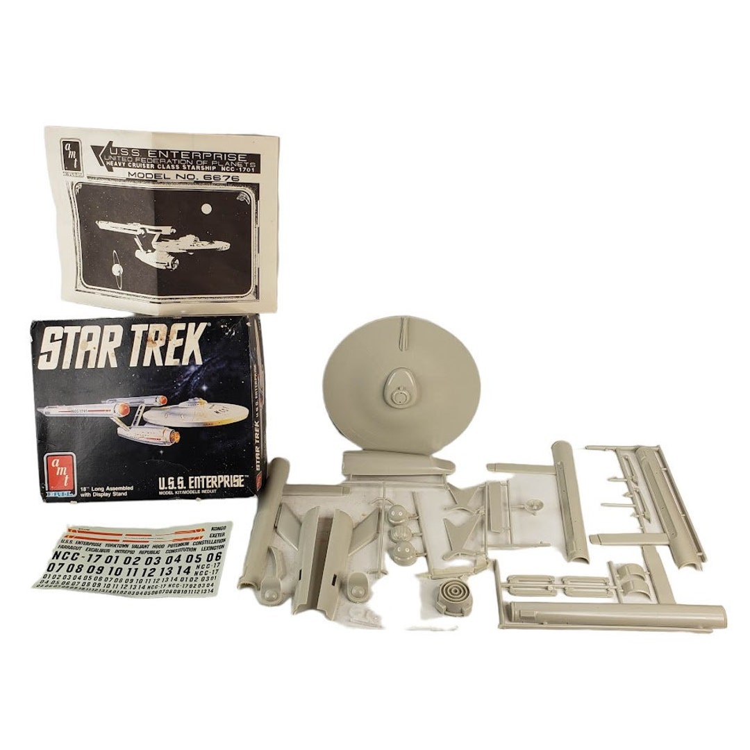 AMT ERTL Star Trek U S S Enterprise Model Kit 6676 Open Complete 18 ...
