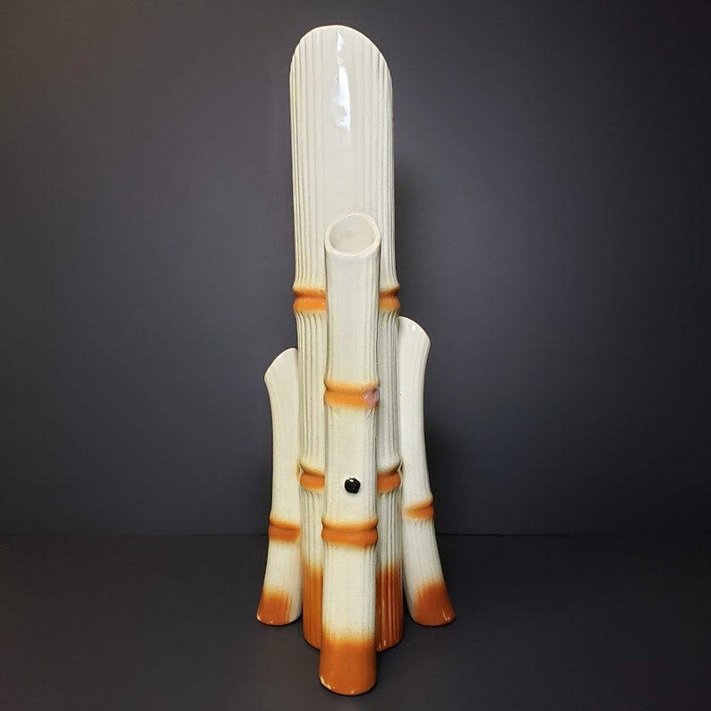 Vintage NIMY Manufacture Imperiale Et Royale Pottery Bamboo Shoot Vase ...