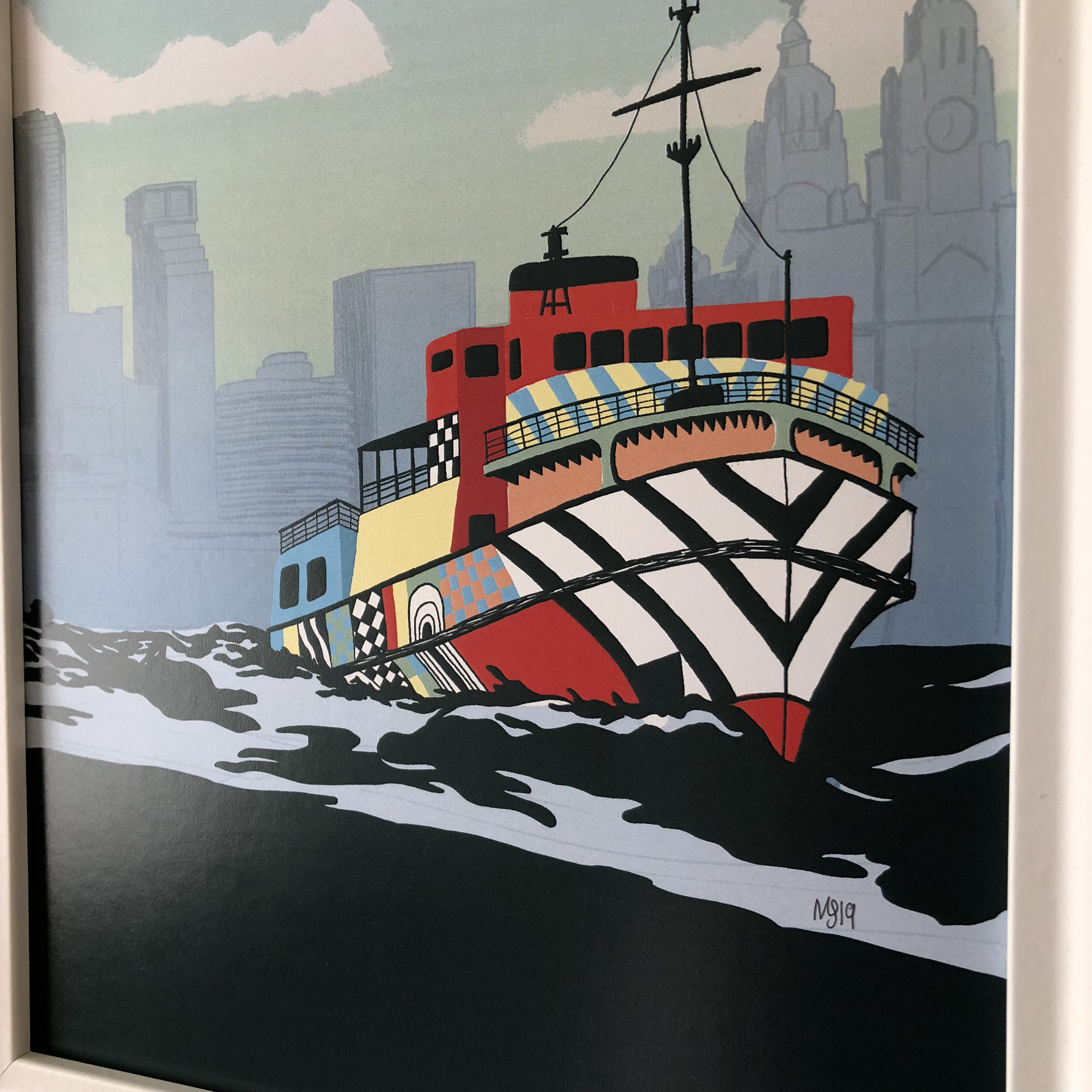 Liverpool Peter Blake Dazzle Ship Mersey Ferry A4 Giclee Print - Etsy