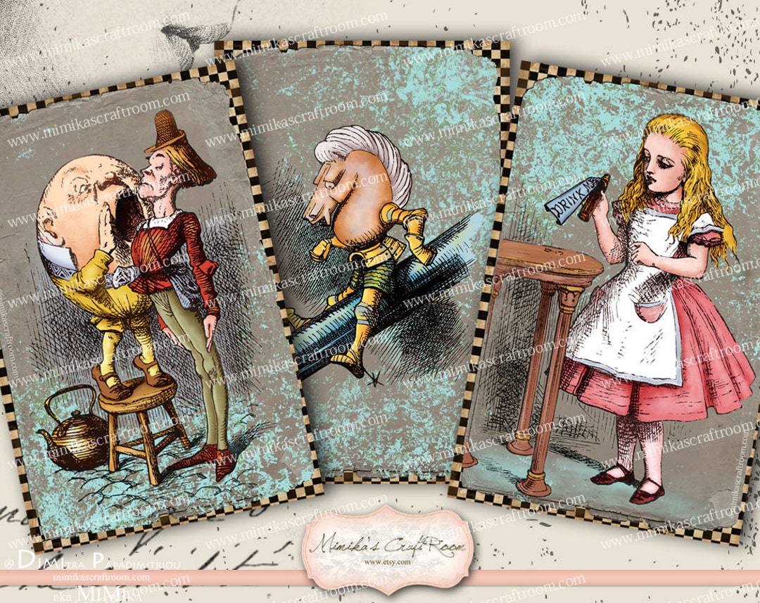 ALICE Digital Scrapbooking Alice in Wonderland 4x6 Inches Scrapbook ...