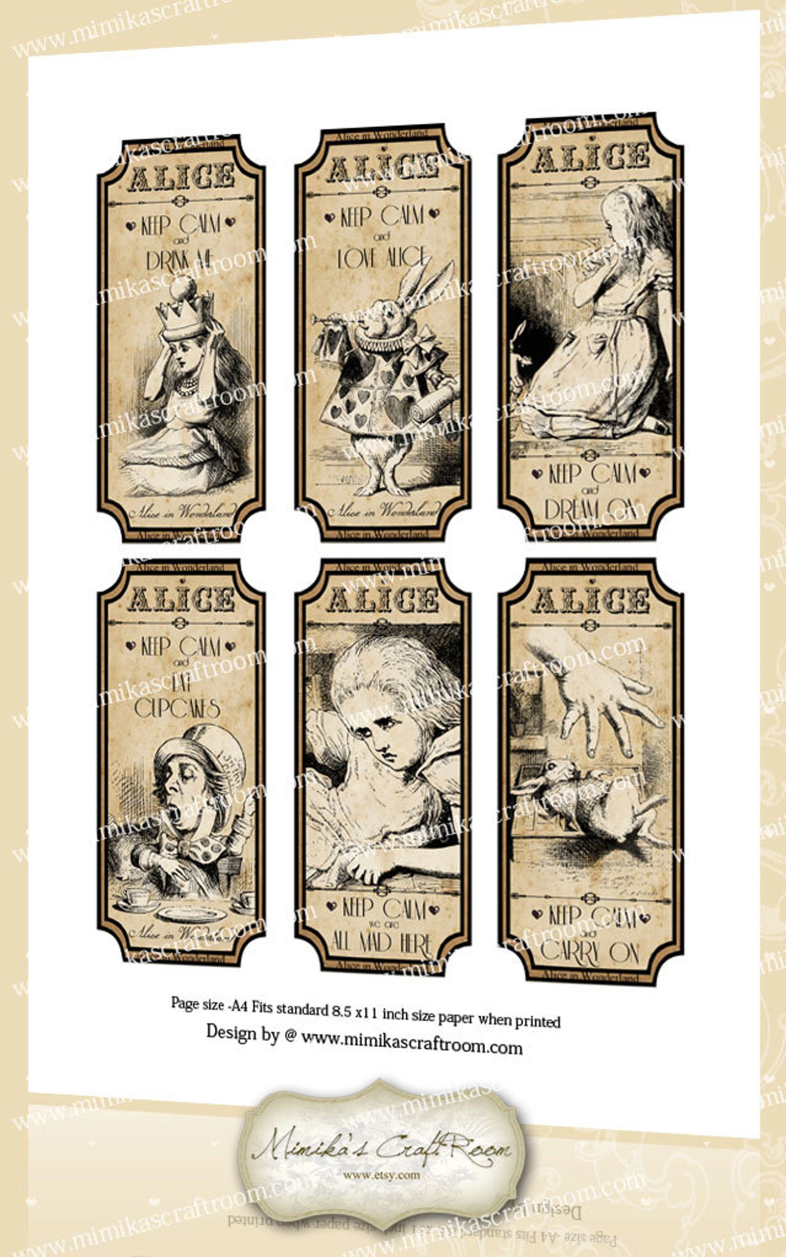 Alice Apothecary Bottle Labels, Jar Labels Tags, Wonderland Printable ...