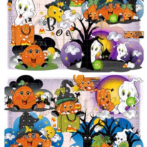 HALLOWEEN Clip Art- Digital Collage Sheet, Clipart for Digital ...