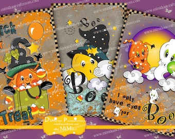 STRANGER FAMILY Printable Halloween Label Tags Card Party - Etsy