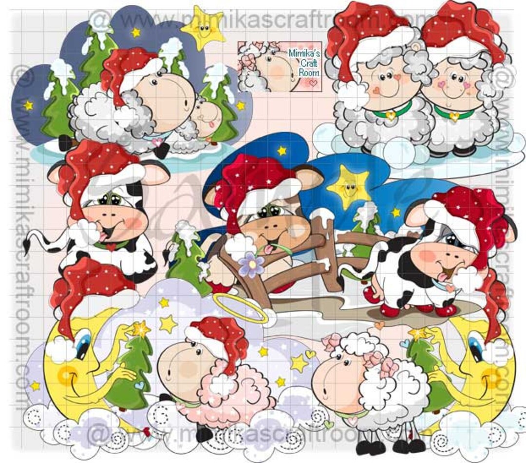 Digital Clipart, Digital Download Graphics on Printable Collage Sheet ...