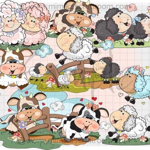 Digital Clipart, Digital Download Graphics on Printable Collage Sheet ...