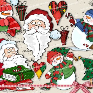Christmas Clip Art, Digital Clipart, Christmas Decoration, Cute ...