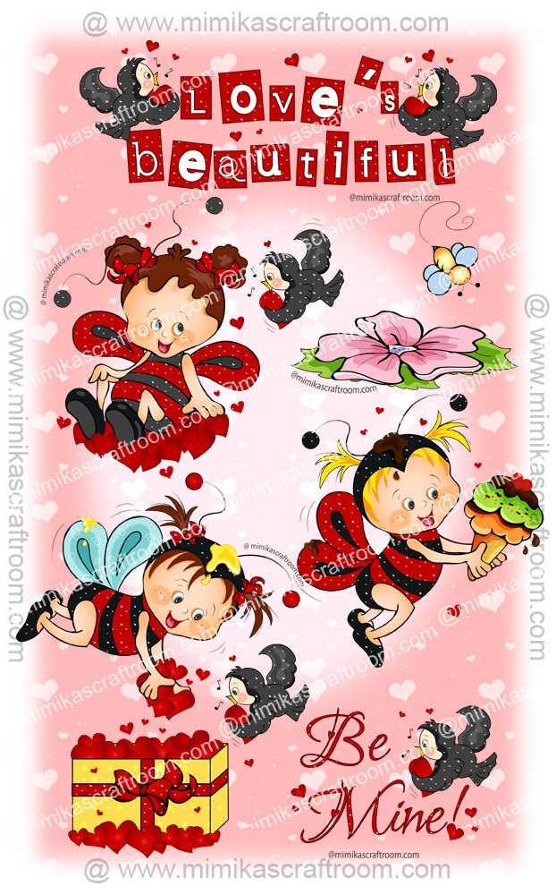 Valentines Digital Download, Clipart Images, Printable Digital Collage ...