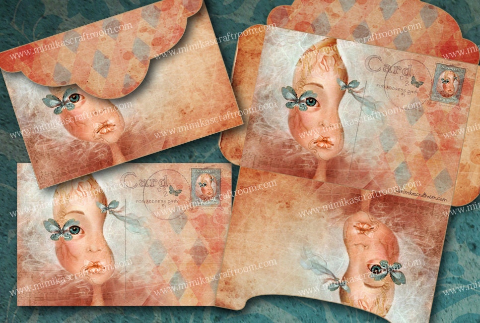 MERMAID - Printable Download Digital Collage Sheet Paper Printable ...