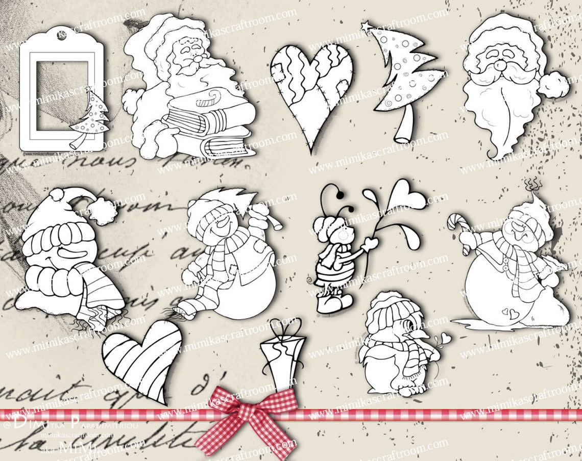 Christmas Clip Art, Digital Clipart, Christmas Decoration, Cute ...