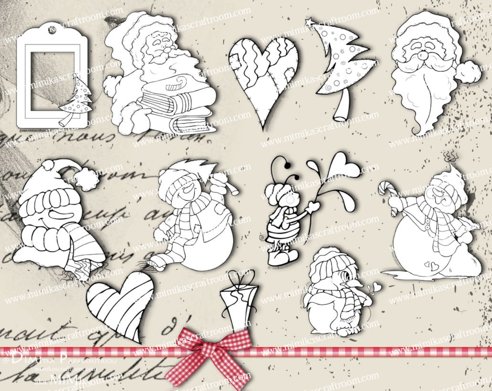 Christmas Clip Art, Digital Clipart, Christmas Decoration, Cute ...