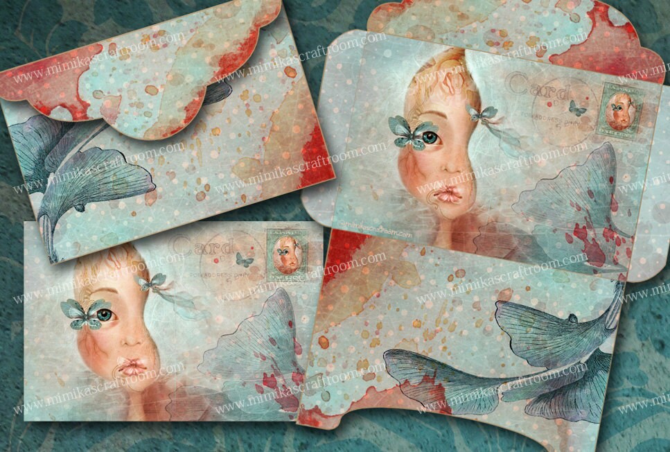 MERMAID - Printable Download Digital Collage Sheet Paper Printable ...