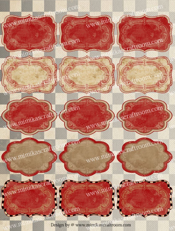 Printable Christmas Labels, Editable Label, Blank Sticker, Editable ...