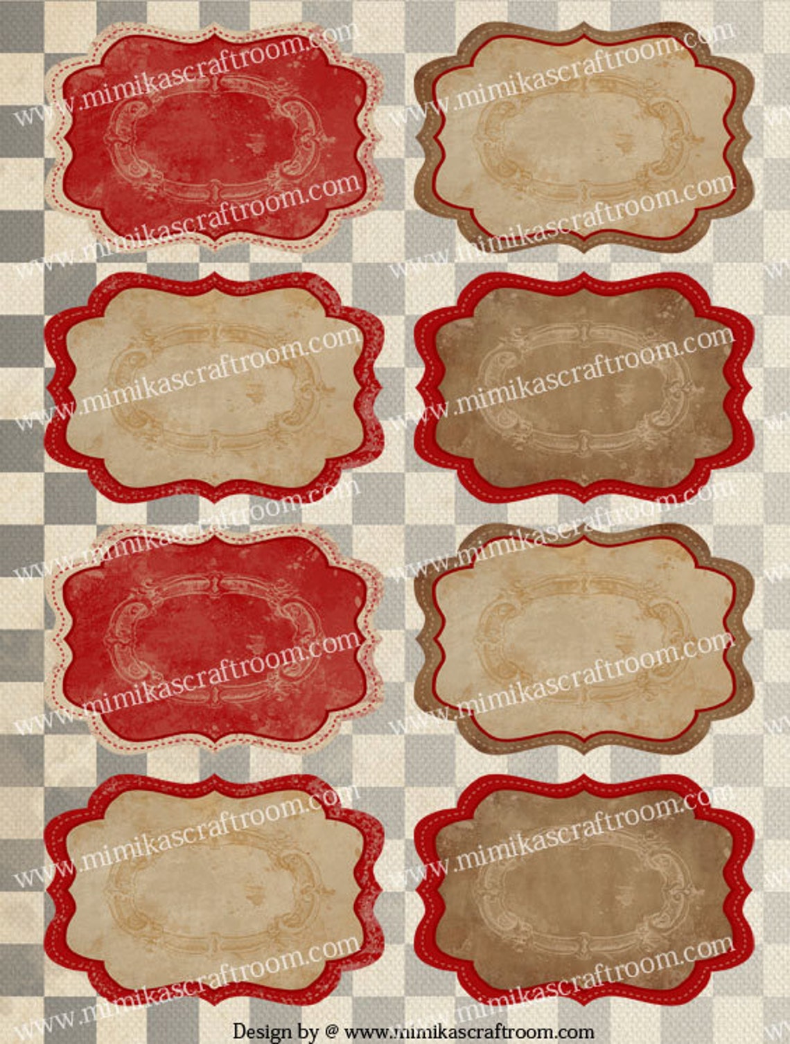 Printable Christmas Labels, Editable Label, Blank Sticker, Editable ...