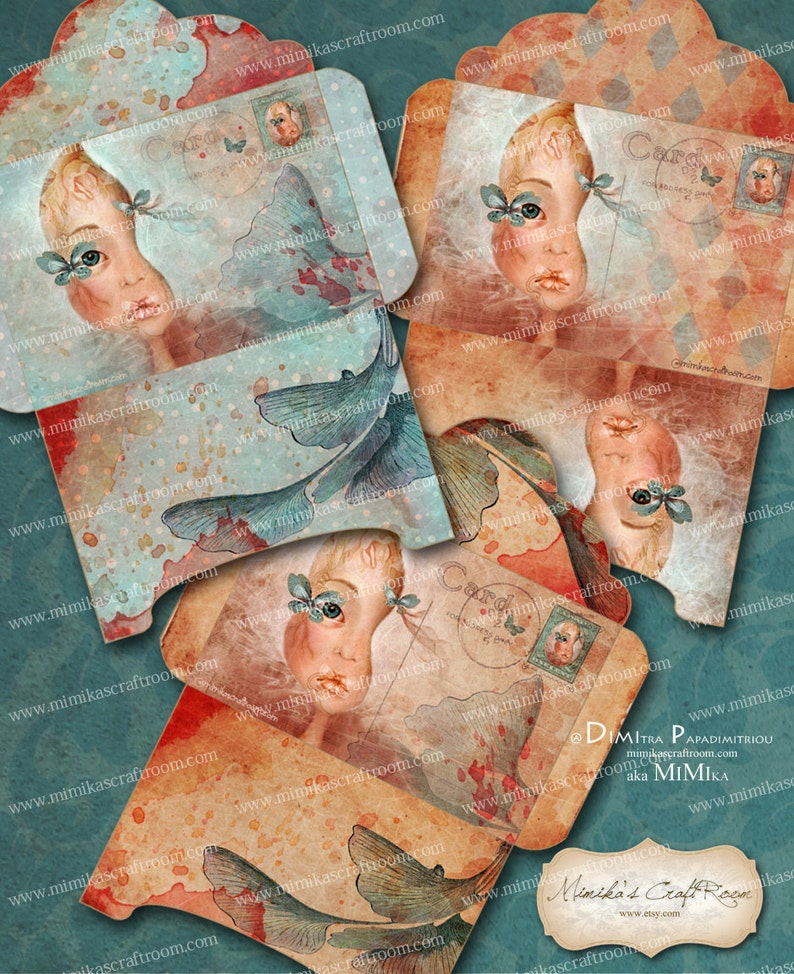 MERMAID - Printable Download Digital Collage Sheet Paper Printable ...