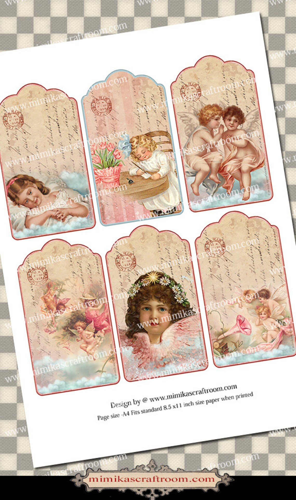 Instant ANGELS Digital Tags Fairies Gift Tags Printable - Etsy