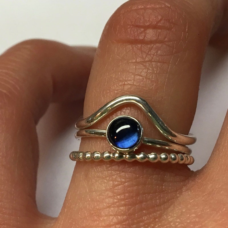 Sapphire Stack Ring - Etsy