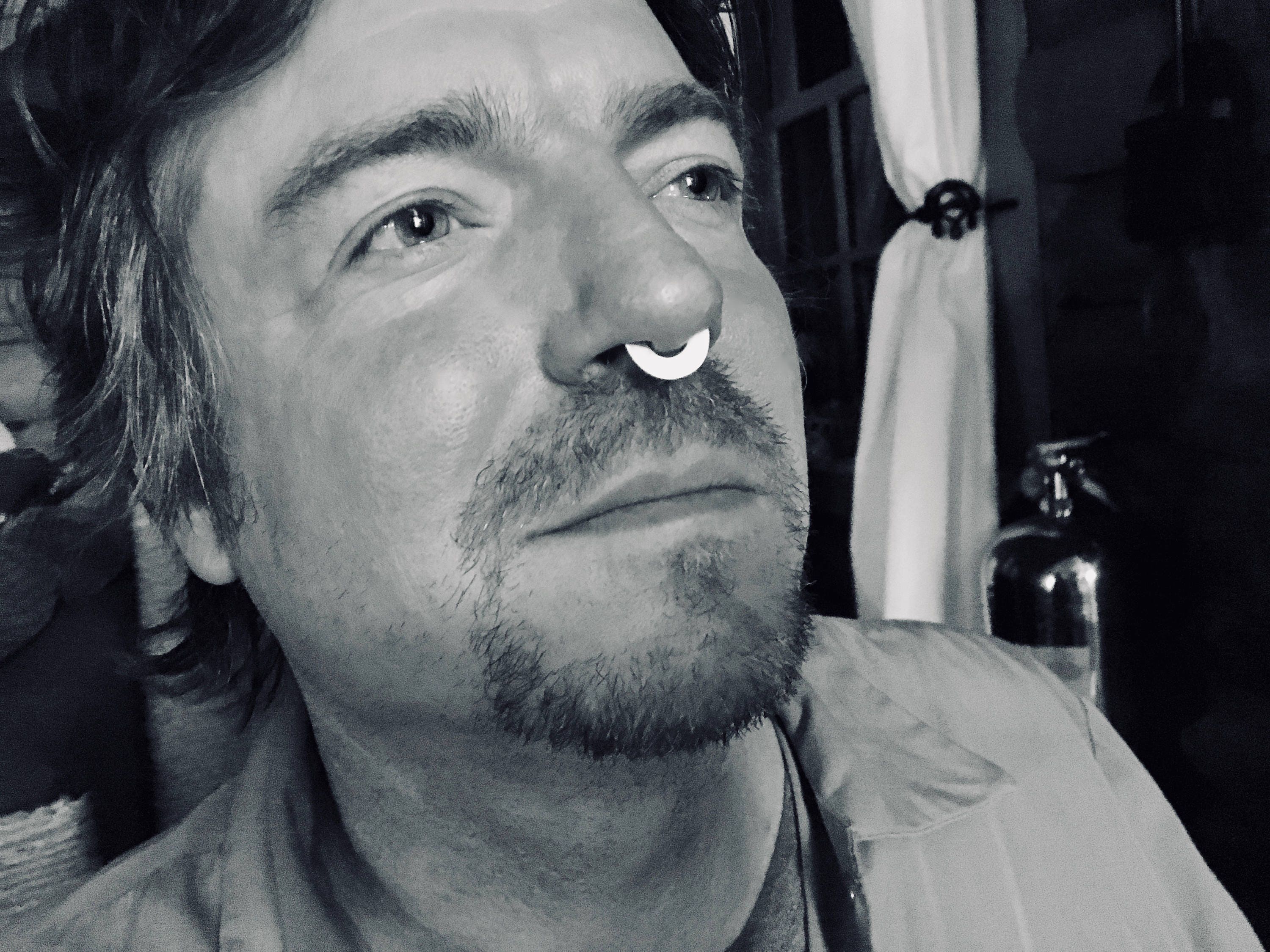 Wide Rose Gold Septum Ring Satin Finish Pink Gold Dipped | Etsy