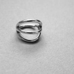 14 Karat White Gold Triple Nose Ring Hoop ~ Layered Nostril Piercing ...