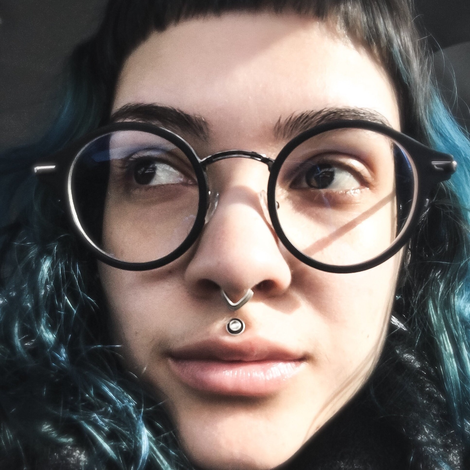 Layered Chevron Triple Septum Ring High Polish - Triangle Stacked Nose ...