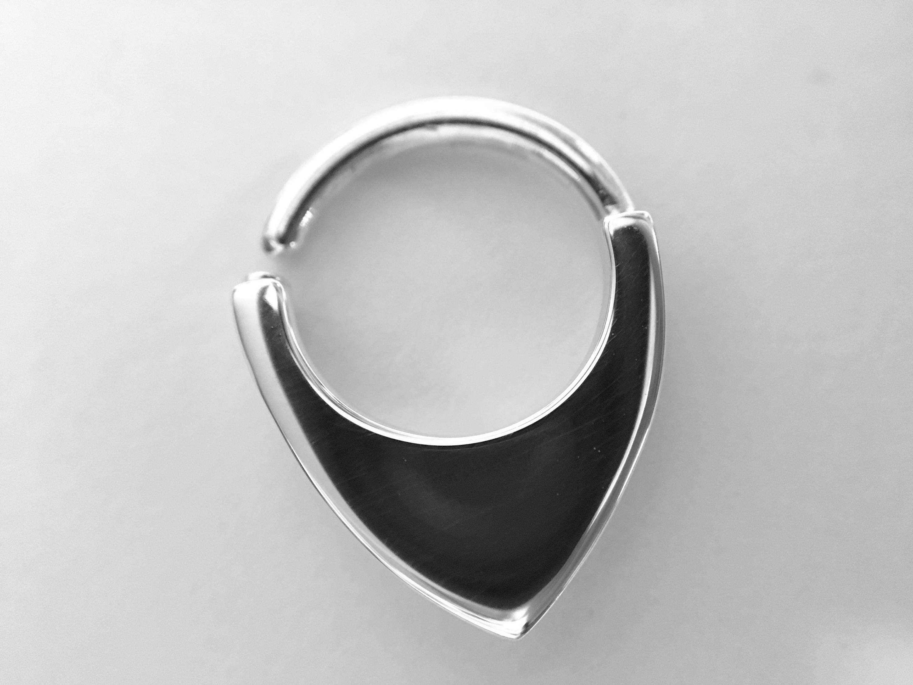Septum Shield Blade Septum Hoop Fin Body Jewelry 5mm | Etsy