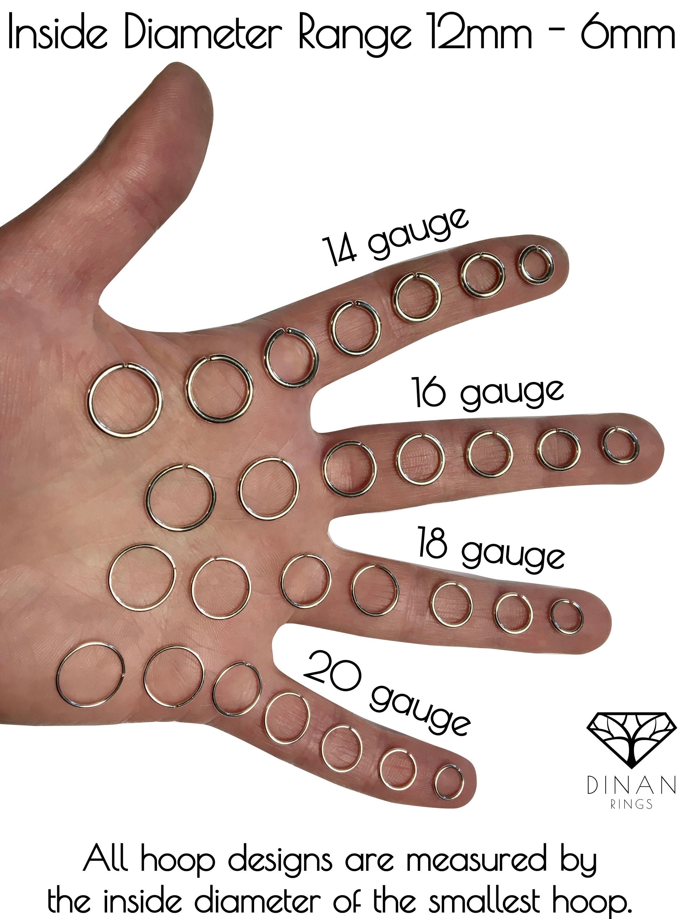 5 Stacked Tapered Septum Ring Five Stack Layered Nose Ring | Etsy