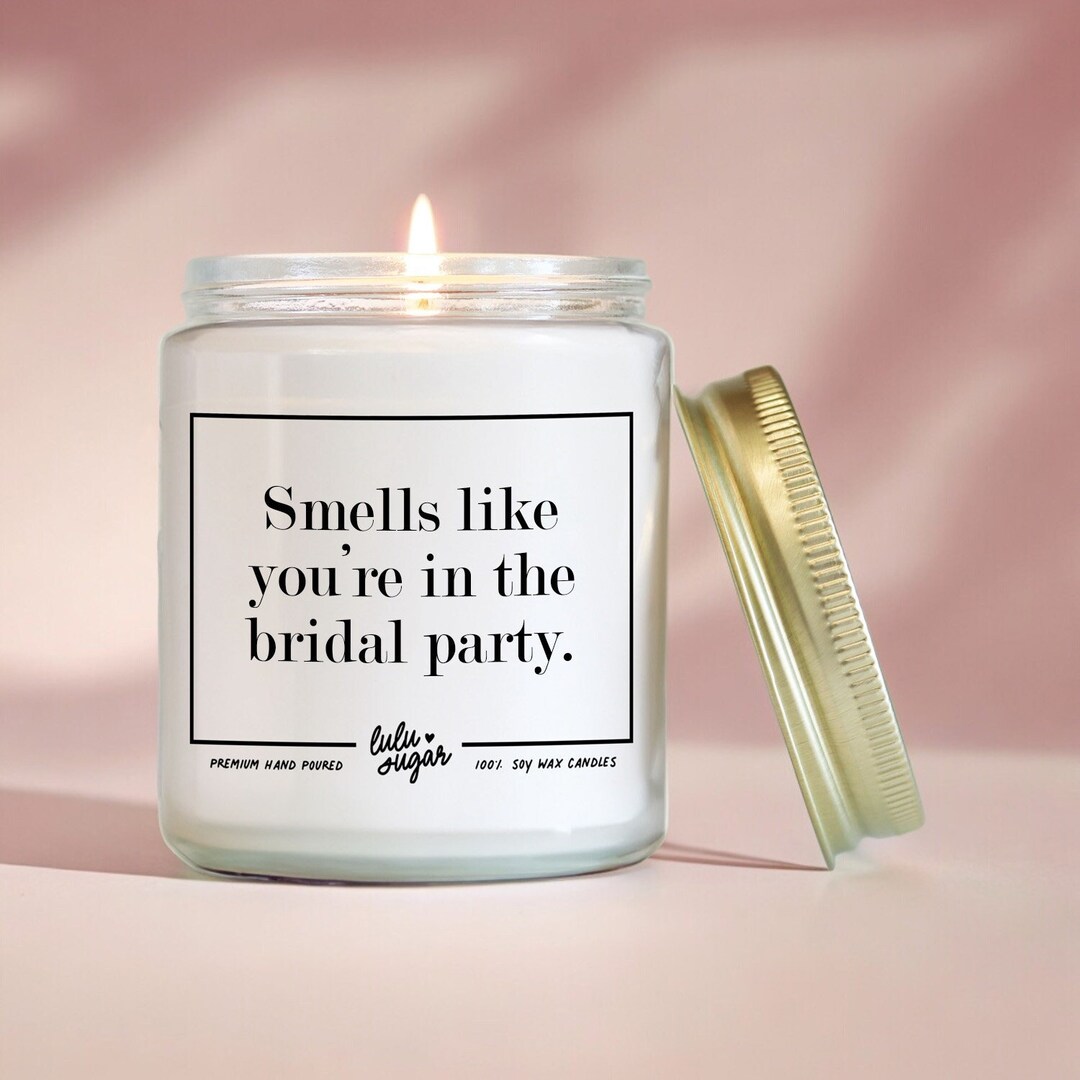 Bridesmaid Candle Smells Like Candle for Bridesmaid Proposal Gifts - Etsy