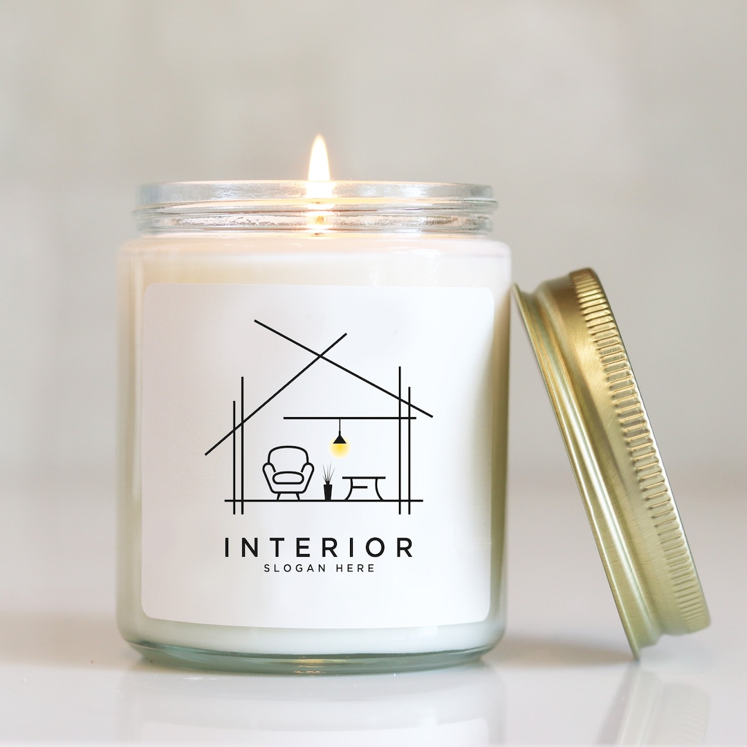 Custom Logo Candle: 8 Oz Soy Wax, Corporate Gift Candle - Etsy
