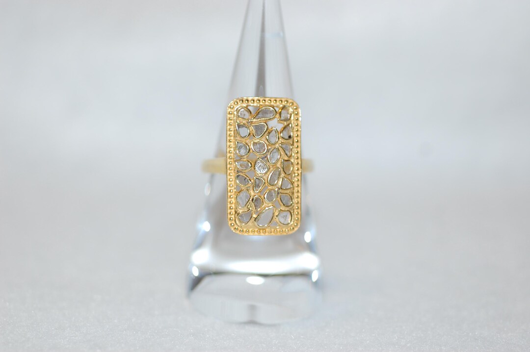 Stained Glass Diamond Ring - Etsy