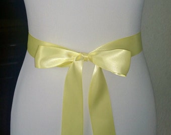 Yellow Bridal Sash - Etsy