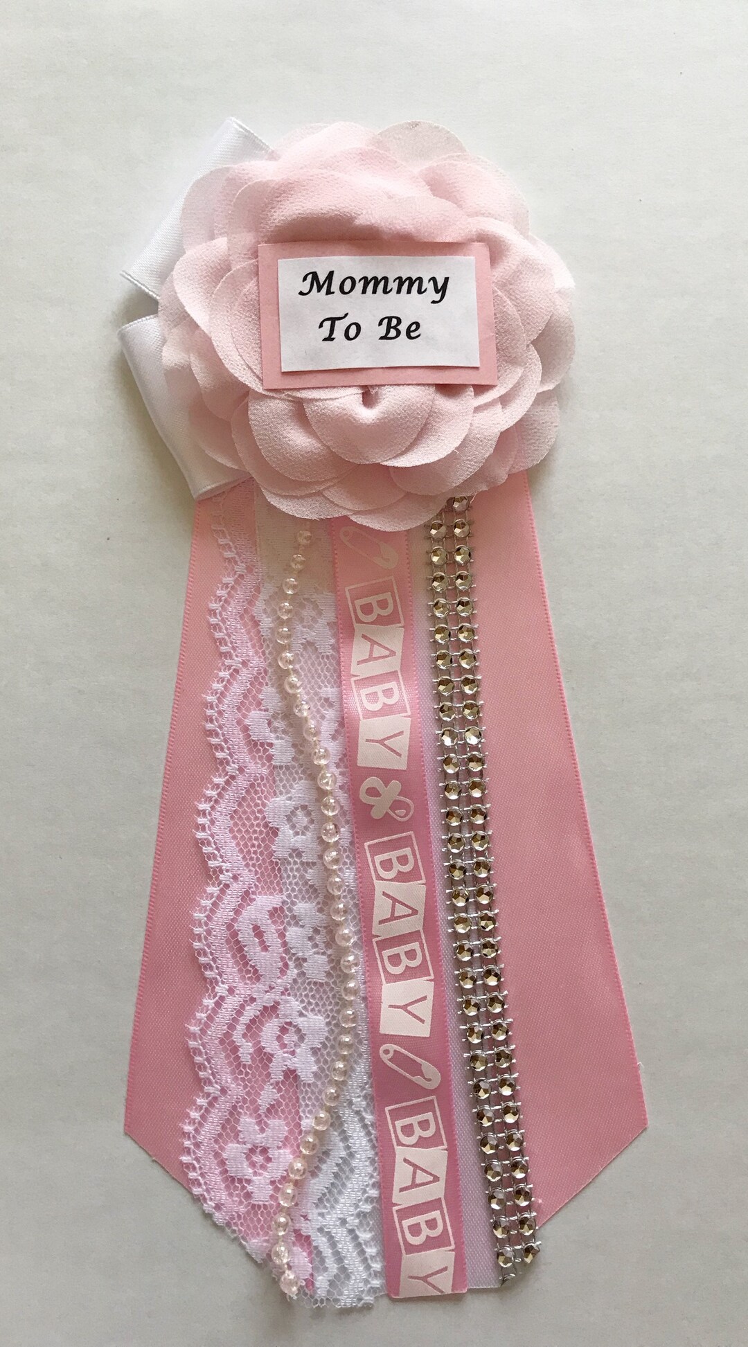 Mommy to Be Pin Baby Pink Pin Baby Shower Pin Light Pink - Etsy