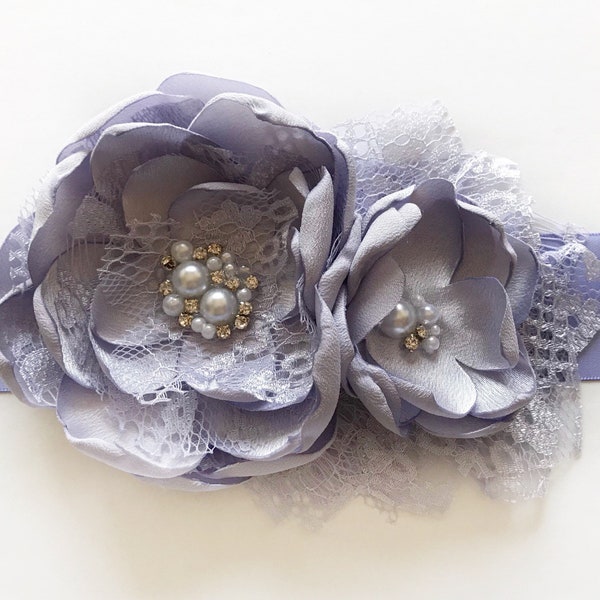 Lavender Bridal Sash - Etsy