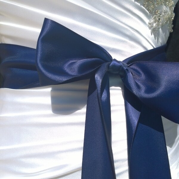 Navy Blue Sash - Etsy