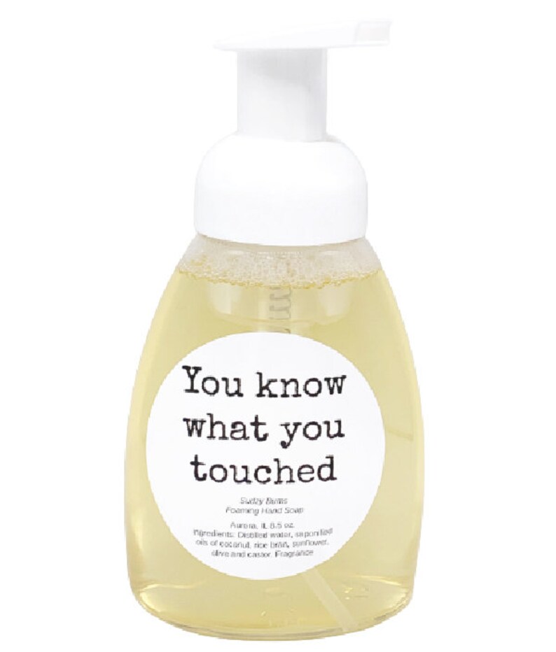 Funny hand soap You Know What You Touched funny foaming hand | Etsy