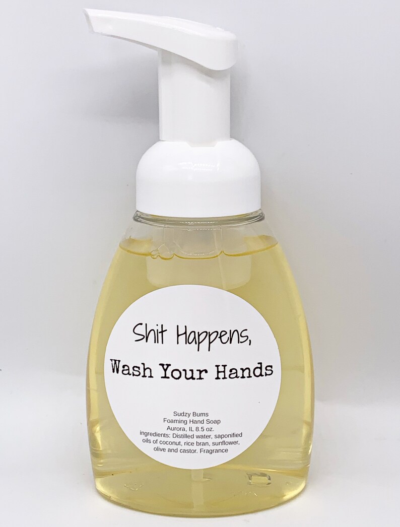 Funny hand soap Sh happens funny foaming hand soap funny | Etsy