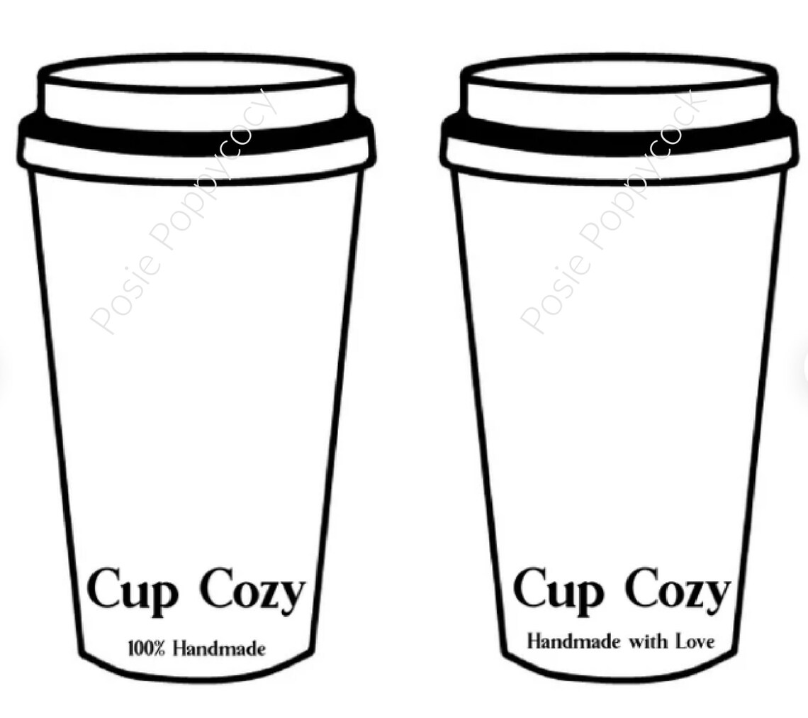 PRINTABLE Cup Cozy Template, Cup Cozy Display Card, Tea Cozy, Coffee ...