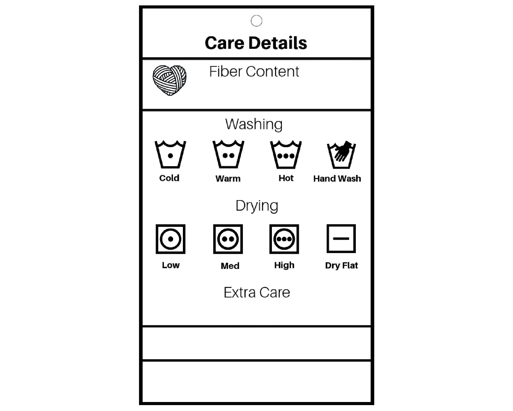 Printable Care Instructions | Laundry Care Tags | Printable PDF ...